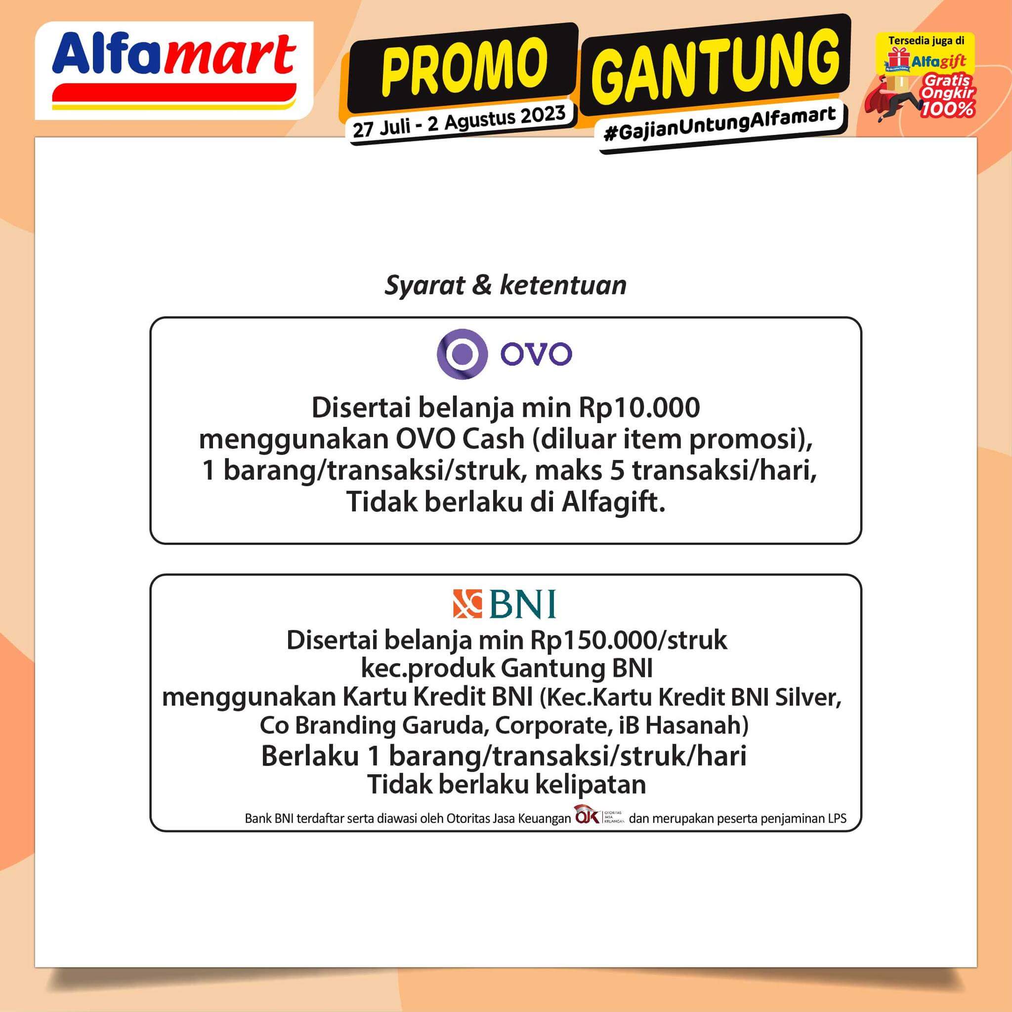 Dapatkan Katalog Promo Alfamart Gajian Untung Tidak berlaku | Caripromoid