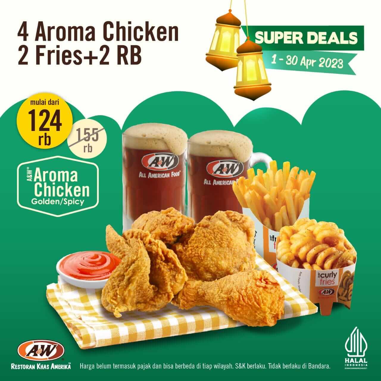 Dapatkan Promo A&W Super Deals April Tidak berlaku | Caripromoid