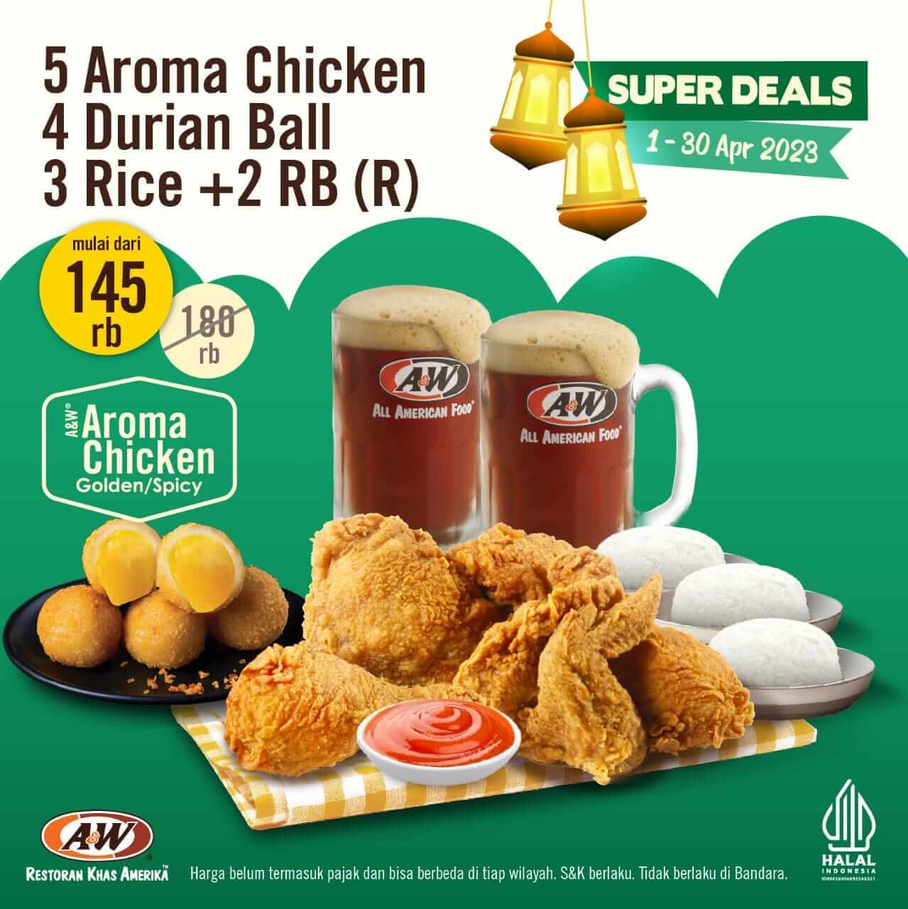 Dapatkan Promo A&W Super Deals April Tidak berlaku | Caripromoid