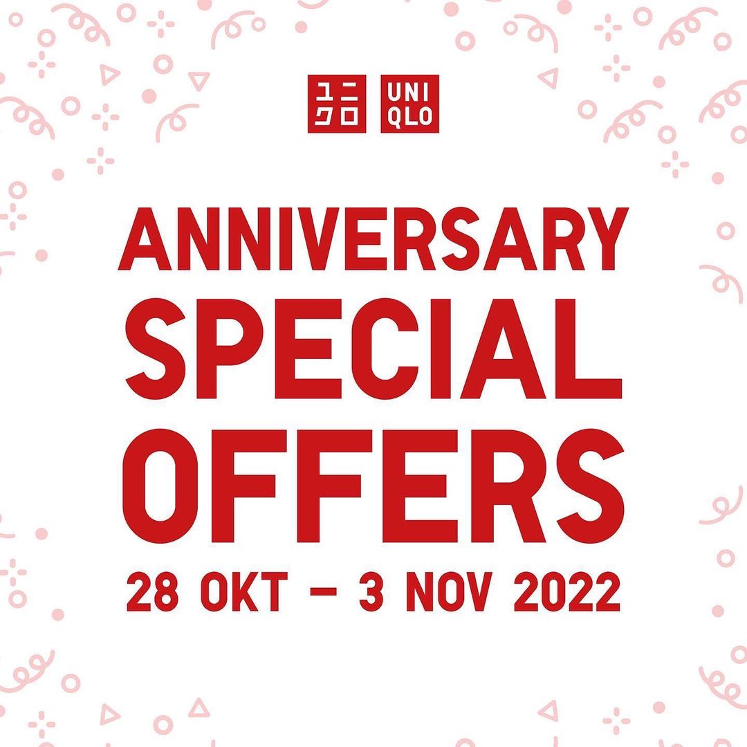 Dapatkan Promo Uniqlo Anniversary Special Offer Tidak berlaku | Caripromoid
