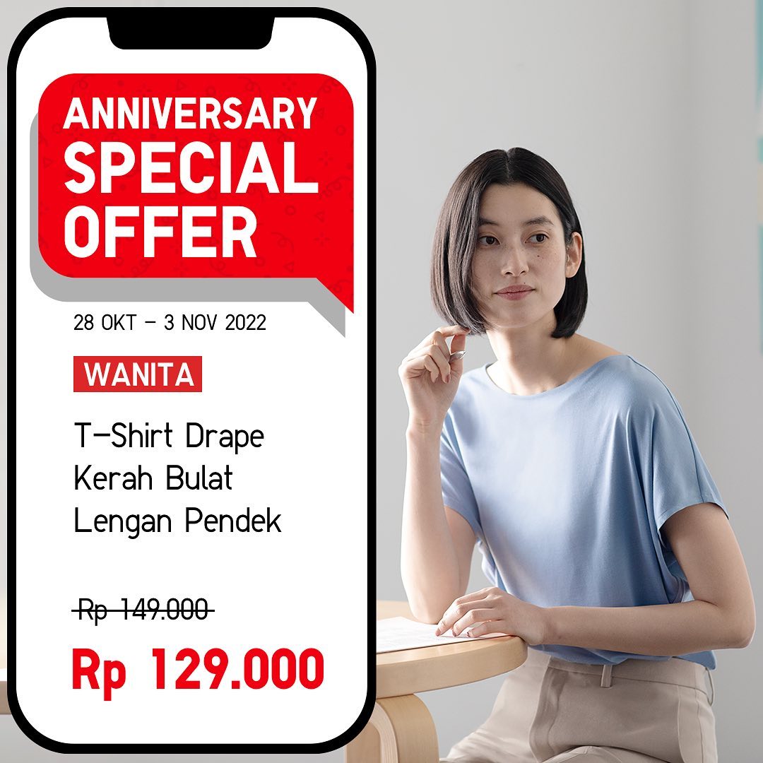 Dapatkan Promo Uniqlo Anniversary Special Offer Tidak berlaku | Caripromoid
