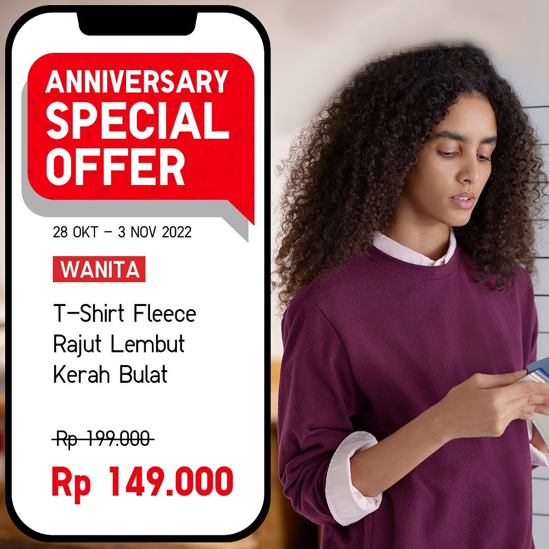 Dapatkan Promo Uniqlo Anniversary Special Offer Tidak berlaku | Caripromoid