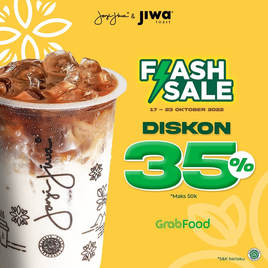 Dapatkan Promo Kopi Janji Jiwa Flash Sale di GrabFood Tidak berlaku | Caripromoid