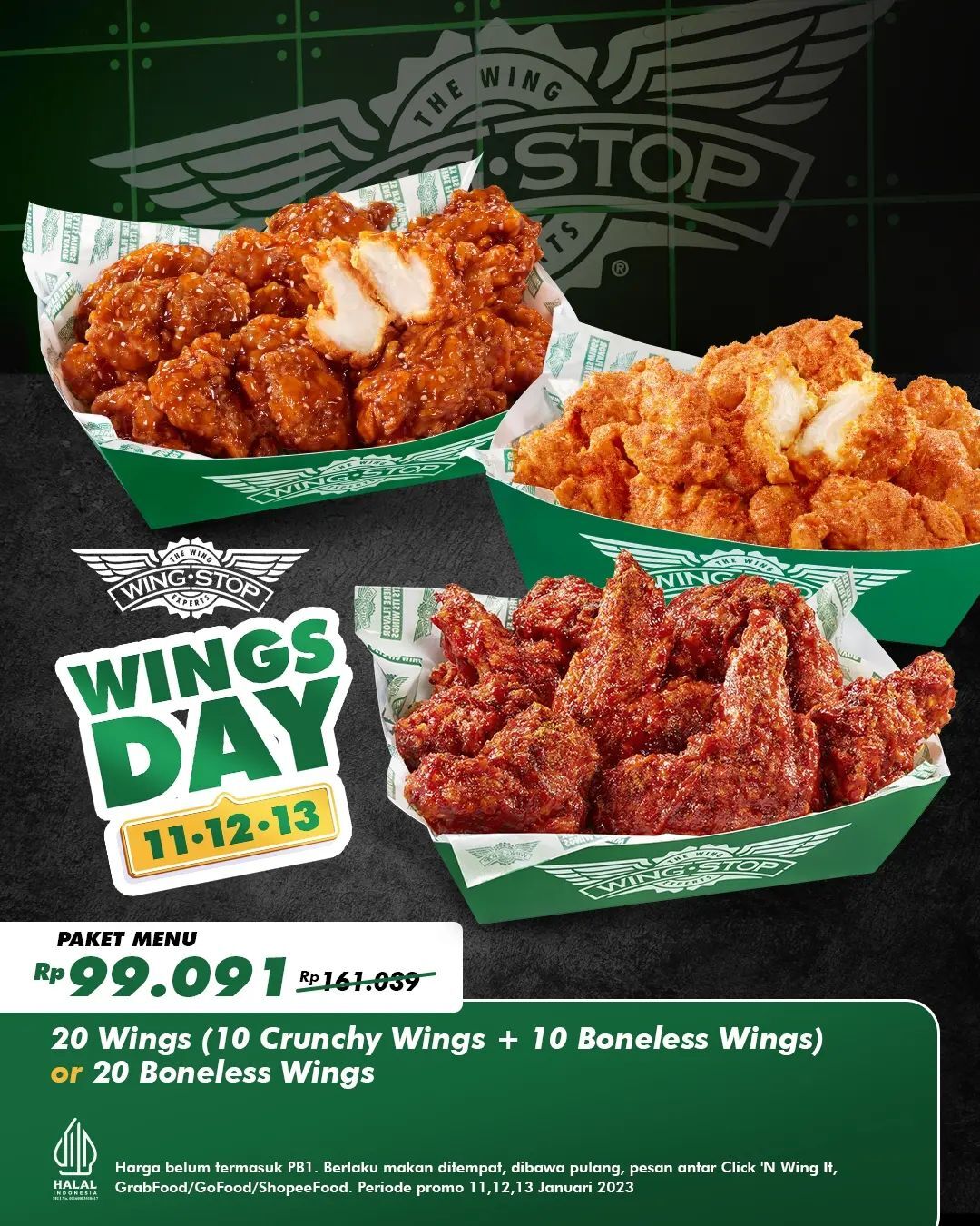 Dapatkan Promo Wingstop Wingsday Mulai Rp25.000 Tidak berlaku | Caripromoid